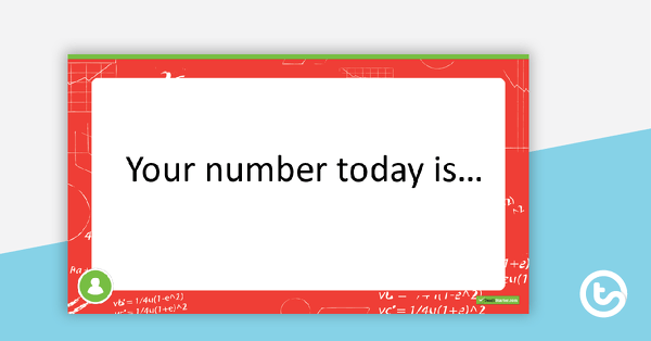 Number of the Day Warm-Up PowerPoint | Teach Starter