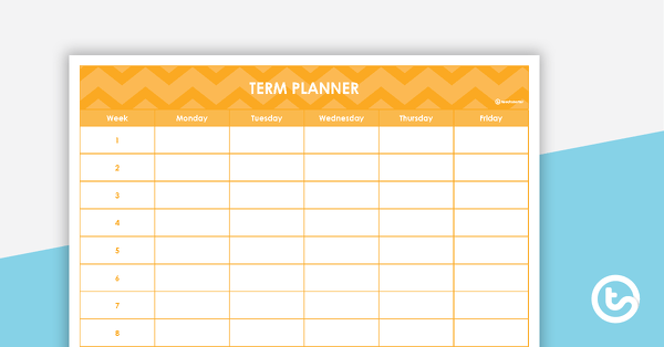 Chevrons Printable Teacher Diary Resource Pack | Teach Starter