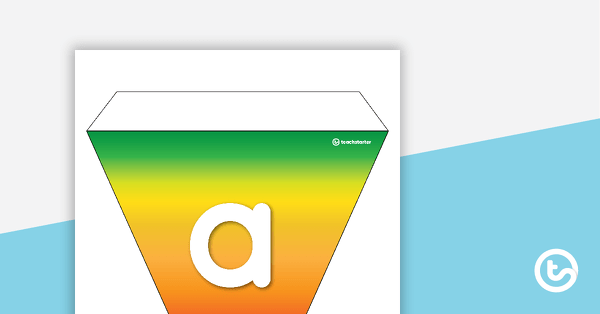 Rainbow - Letters and Number Pennant Banner | Teach Starter