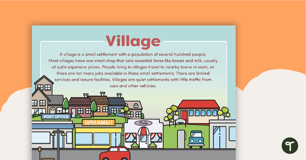 Types of Settlements Posters | Teach Starter