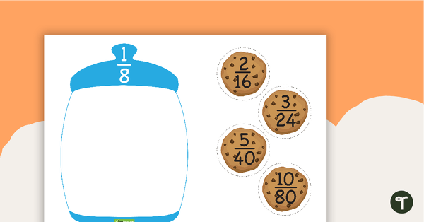 Equivalent Fractions - Cookie Jar Sorting Activity | Teach Starter