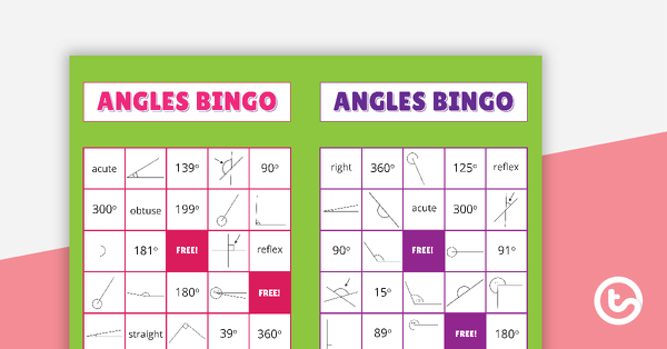 Angles Bingo | Teach Starter