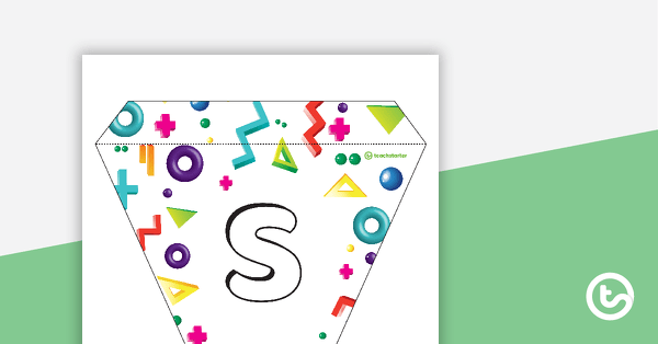 Retro - Letters and Numbers Bunting | Teach Starter