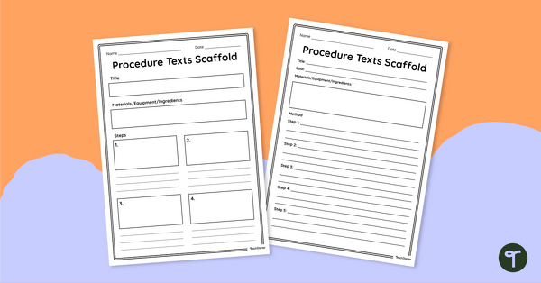 Procedure Scaffold Teach Starter