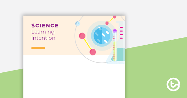 Subject Learning Intention Posters | Teach Starter