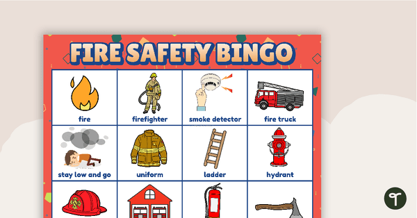Fire Safety Bingo | Teach Starter
