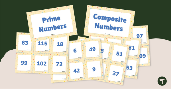 Composite Numbers Teaching Resources Teach Starter