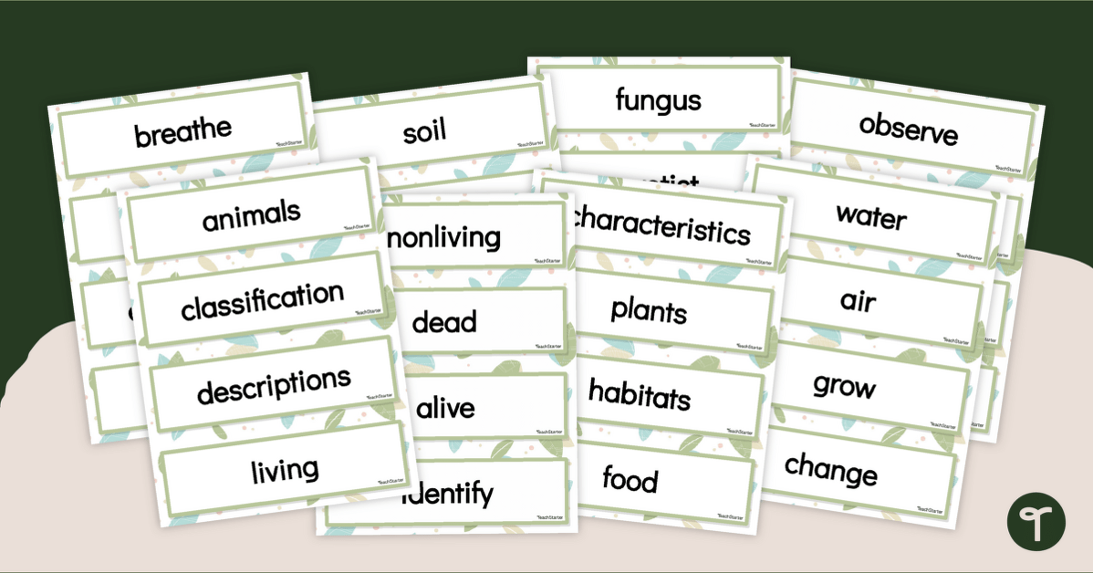 Living And Nonliving Things Names Infoupdate