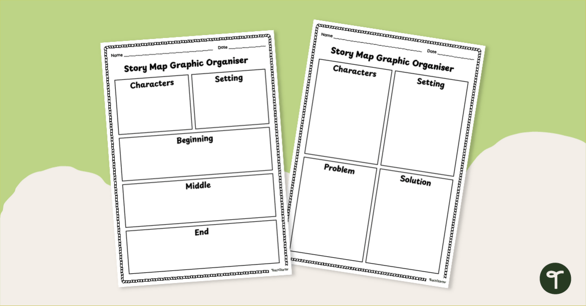 Story Map Graphic Organiser Pack | Teach Starter