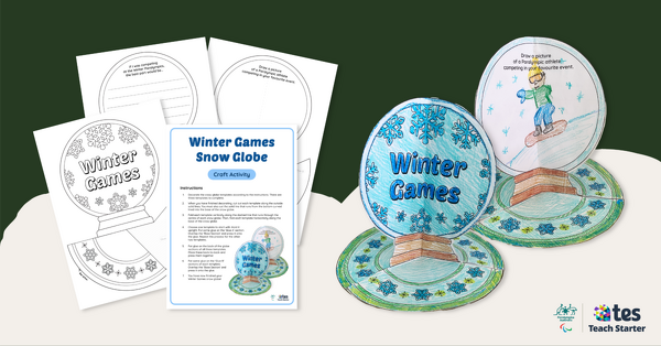 Paralympics Activity – Snow Globe Craft | Teach Starter
