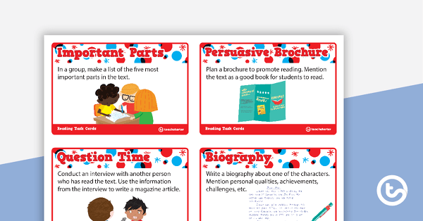 Reading Task Cards | Teach Starter