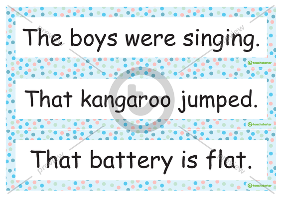 Dressing Up A Sentence Activity | Teach Starter