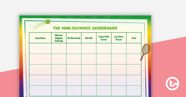 The Mini-Olympics – Whole Class Event | Teach Starter