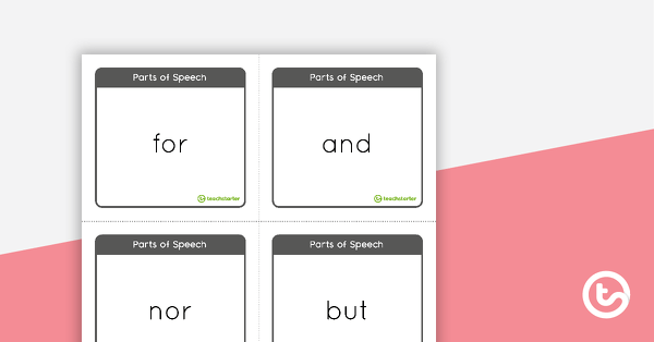 Parts of Speech Word Cards - Sorting Activity | Teach Starter