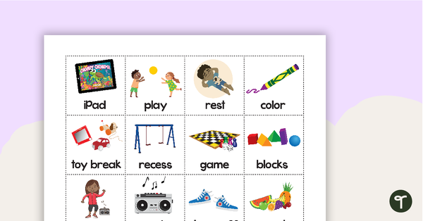 Visual First-Then Schedule | Teach Starter