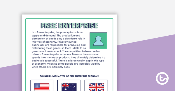 Comparing and Contrasting Economic Systems – Posters and Worksheet ...