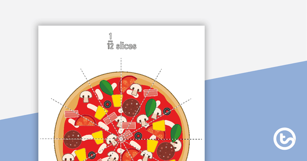 Fractions Pizza Builder (With Toppings) – Hands-On Materials | Teach ...