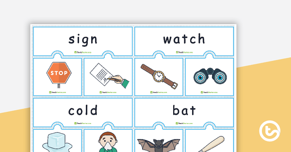 Multiple Meaning Match-Up Cards | Teach Starter