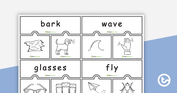 Multiple Meaning Match-Up Cards (Black and White Version) | Teach Starter