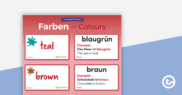 Colours – German Language Flashcards | Teach Starter