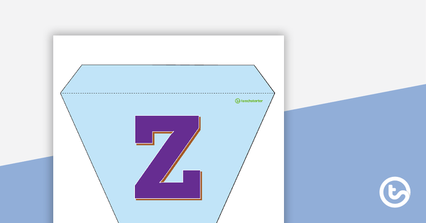 Pencils - Letters and Numbers Pennant Banner | Teach Starter