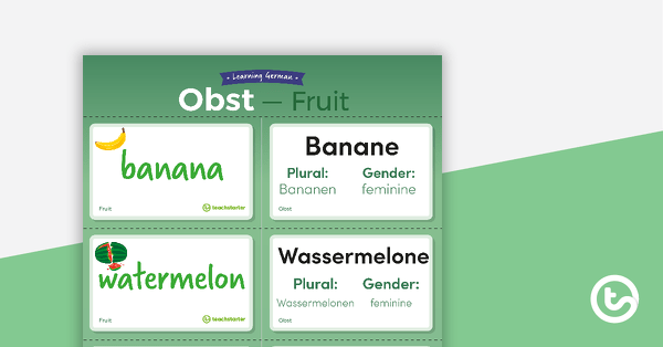 Fruit – German Language Flashcards | Teach Starter