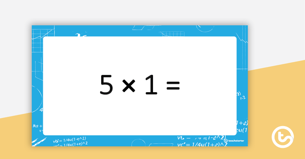 Multiplication Facts PowerPoint - One Times Tables | Teach Starter