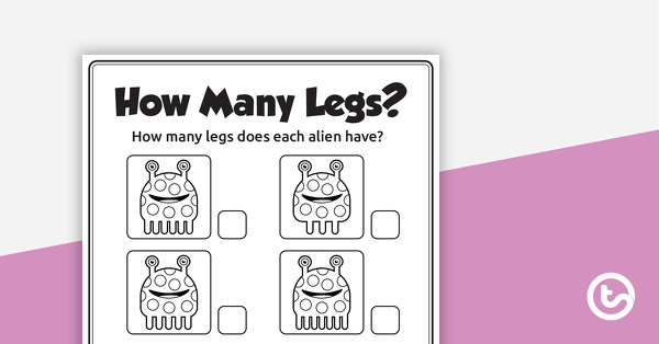 Alien Counting Activity | Teach Starter