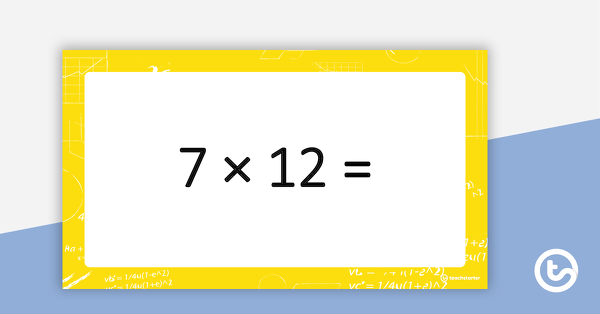Multiplication Facts PowerPoint - Twelve Times Tables | Teach Starter