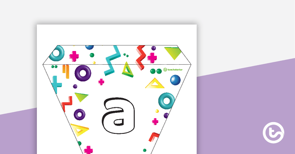 Retro - Letters and Numbers Bunting | Teach Starter