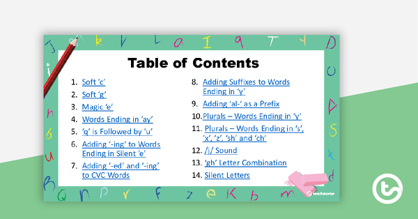Common Spelling Rules PowerPoint | Teach Starter