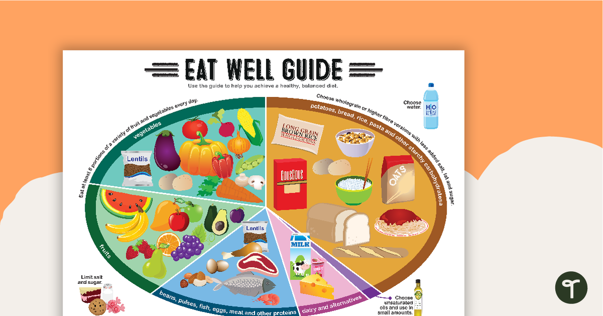 Eat Well The Eatwell Guide Board