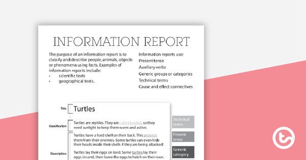 Information Report Text Type Poster With Annotations | Teach Starter