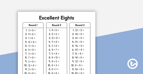 Multiplication and Division Minute Maths Booklet | Teach Starter