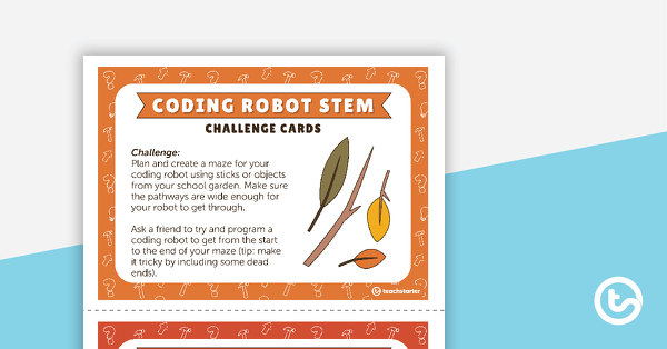 Coding Robot STEM Challenge Task Cards | Teach Starter