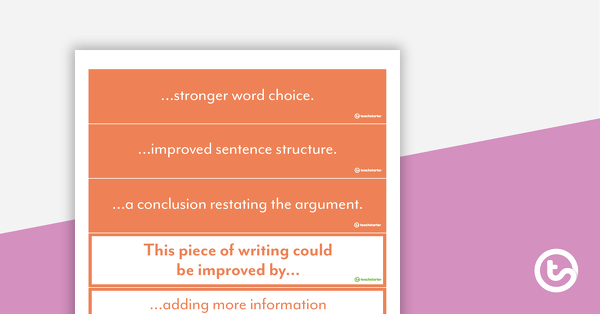 Persuasive Writing Bump It Up Wall – Grade 3 | Teach Starter