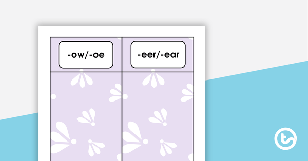 Word Family Sorting Activity - Set 4 | Teach Starter