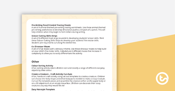 Kindergarten/PreSchool School Closure - Learning From Home Pack | Teach ...