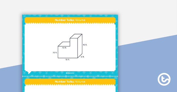 Number Talks - Volume Task Cards | Teach Starter