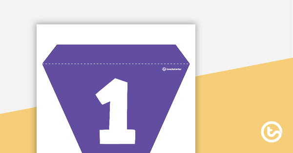 Monster Madness - Letters and Numbers Pennant Banner | Teach Starter