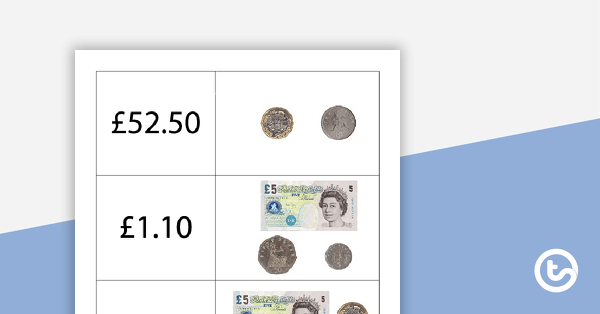 Money Dominoes - British Pounds | Teach Starter