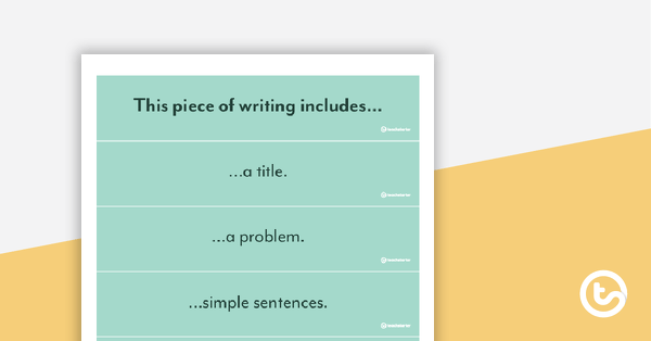 Narrative Writing Bump It Up Wall – Year 2 | Teach Starter