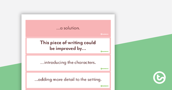 Narrative Writing Bump It Up Wall – Year 2 | Teach Starter