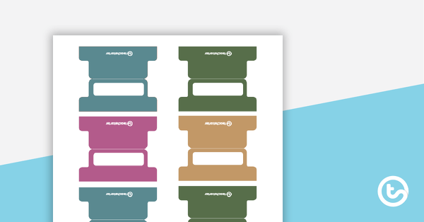 Cactus Printable Teacher Planner – Binder Cover Page, Spines, and Tabs ...