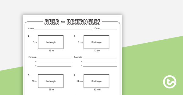 Area Worksheets | Teach Starter