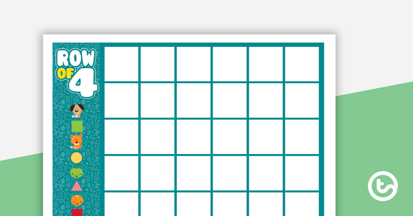 Row of 4 - Game | Teach Starter