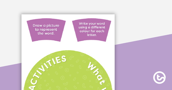 Classroom Spinner Template - Spelling Activities | Teach Starter