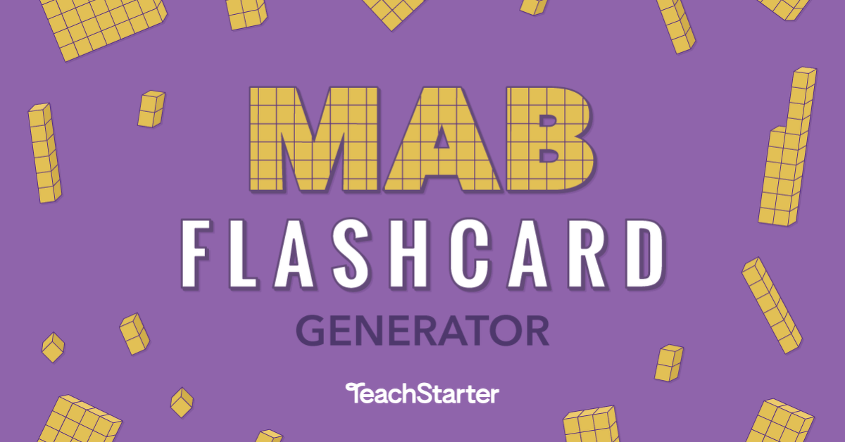 MAB Flashcards | Teach Starter