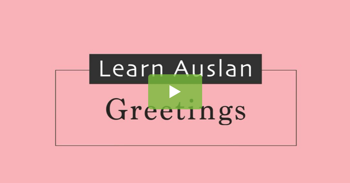 Learn Auslan: Greetings | Teach Starter
