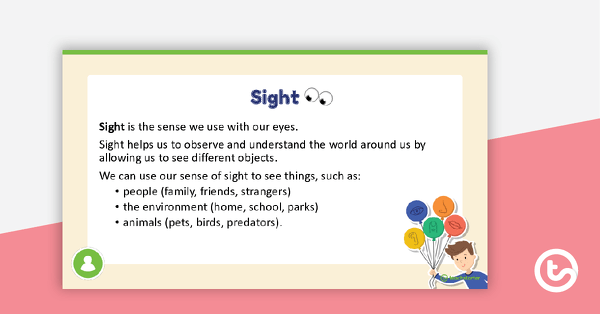 Exploring the Five Senses PowerPoint | Teach Starter